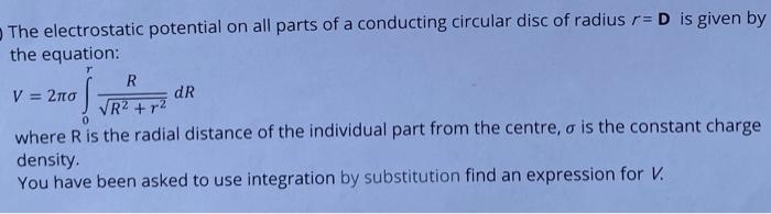 Solved The electrostatic potential on all parts of a | Chegg.com