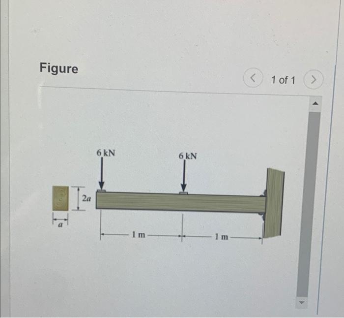 Solved Figure 1 of 1Determine the minimum dimension a to the | Chegg.com