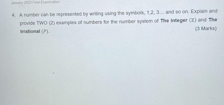 Solved 4. A number can be represented by writing using the | Chegg.com