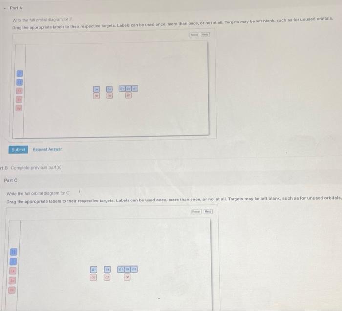 Solved Part A Write the full orbital diagram Drag the | Chegg.com