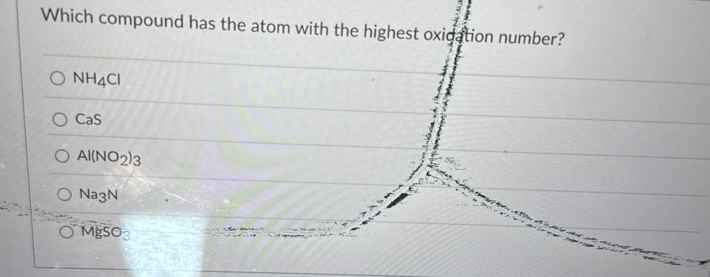 High Quality SOLUTION Which compound has the atom with the highest | Chegg.com
