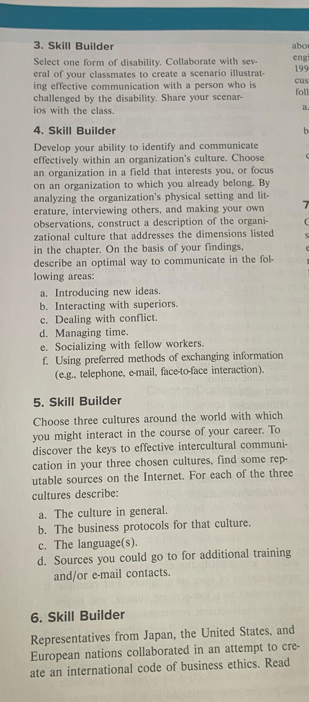 Solved Skill BuilderSelect one form of disability. | Chegg.com