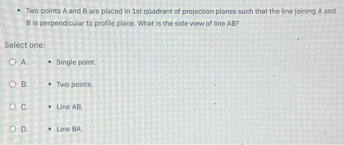 Solved - Two points A and B are placed in 1st quadrant of | Chegg.com