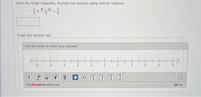 Solved Solve the linear inequality. Express the solution | Chegg.com