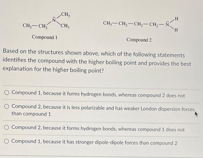 Solved CH, H CH3-CH CH CH2 - CH2 - CH2 - CH2 - N. H Compound | Chegg.com