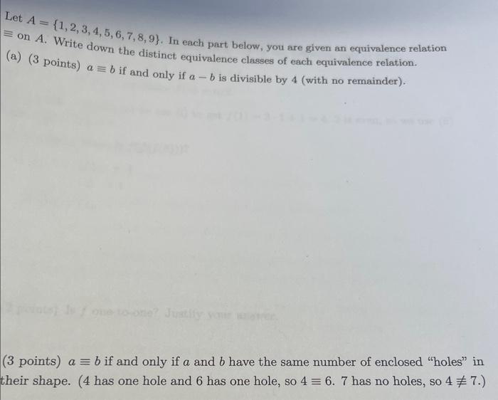 Solved Let A={1,2,3,4,5,6,7,8,9}. In each part below, you | Chegg.com