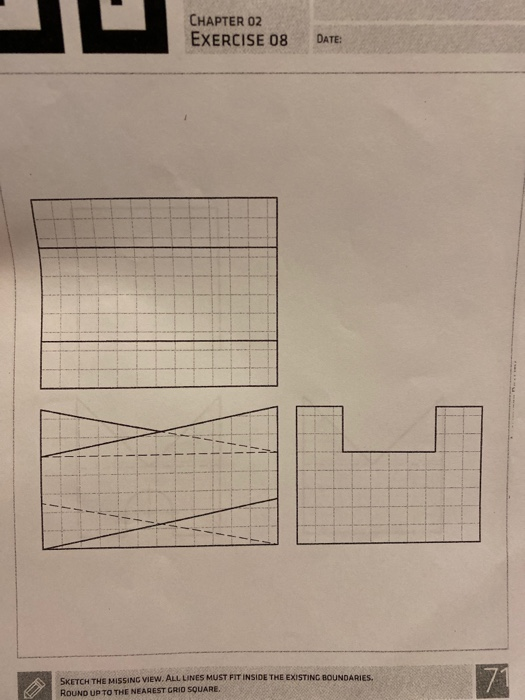 Solved ADD THE MISSING LINES TO THE ORTHOGRAPHIC VIEWS | Chegg.com