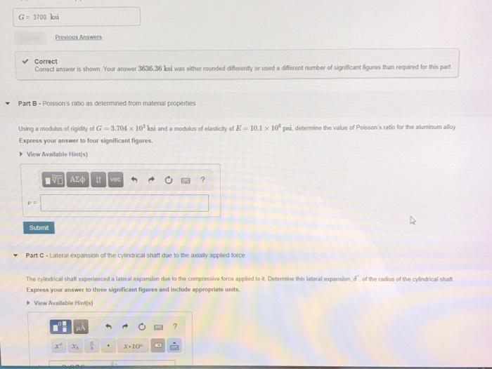 Solved Learning Goal: To determine the modulus of rigidity | Chegg.com