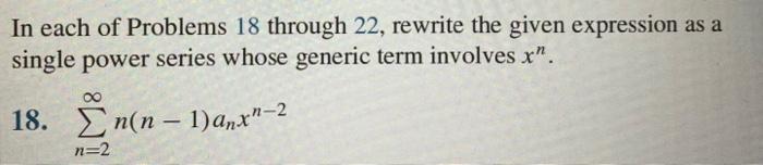 Solved In each of Problems 18 through 22 , rewrite the given | Chegg.com