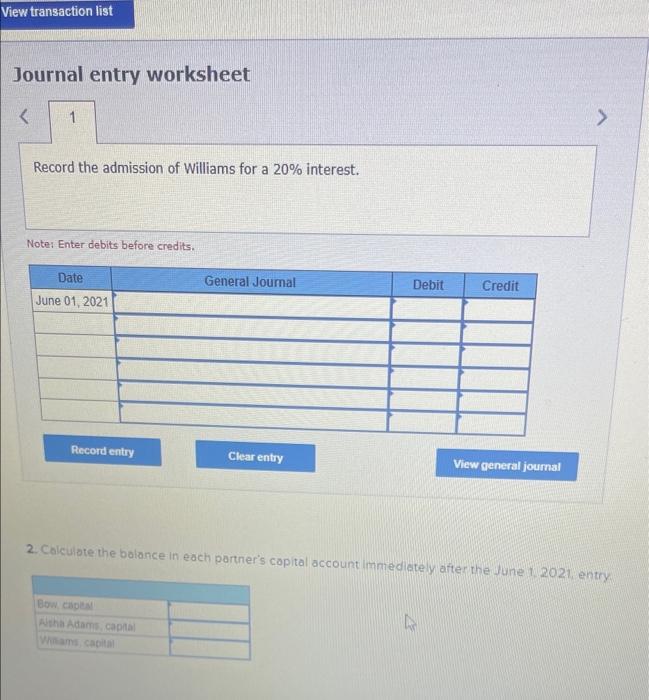 Solved Problem 11-6A Partnership entries, profit allocation, | Chegg.com