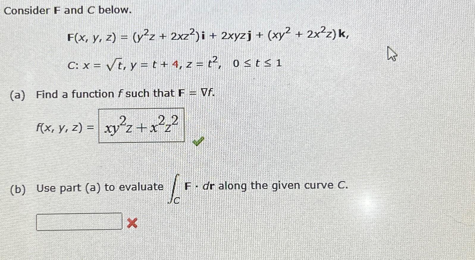 Solved Consider F ﻿and C | Chegg.com