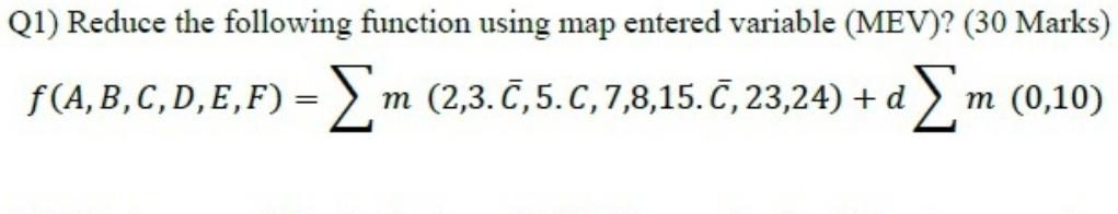 Solved Q1) Reduce the following function using map entered | Chegg.com