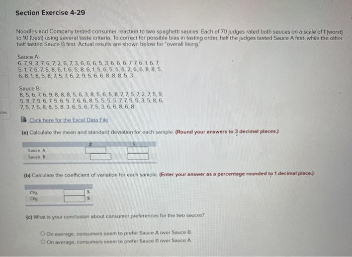 Solved Section Exercise 4-22 For each data set answer the | Chegg.com Solved Section Exercise 4-22 For each data set answer the | Chegg.com
