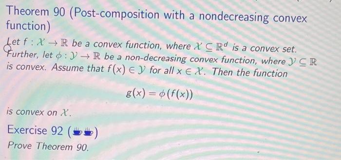 Solved Theorem 90 (Post-composition with a nondecreasing | Chegg.com