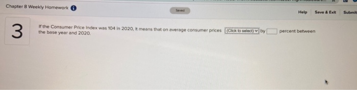 Solved Chapter 8 Weekly Homework Help Save & Exit Submit 3 | Chegg.com