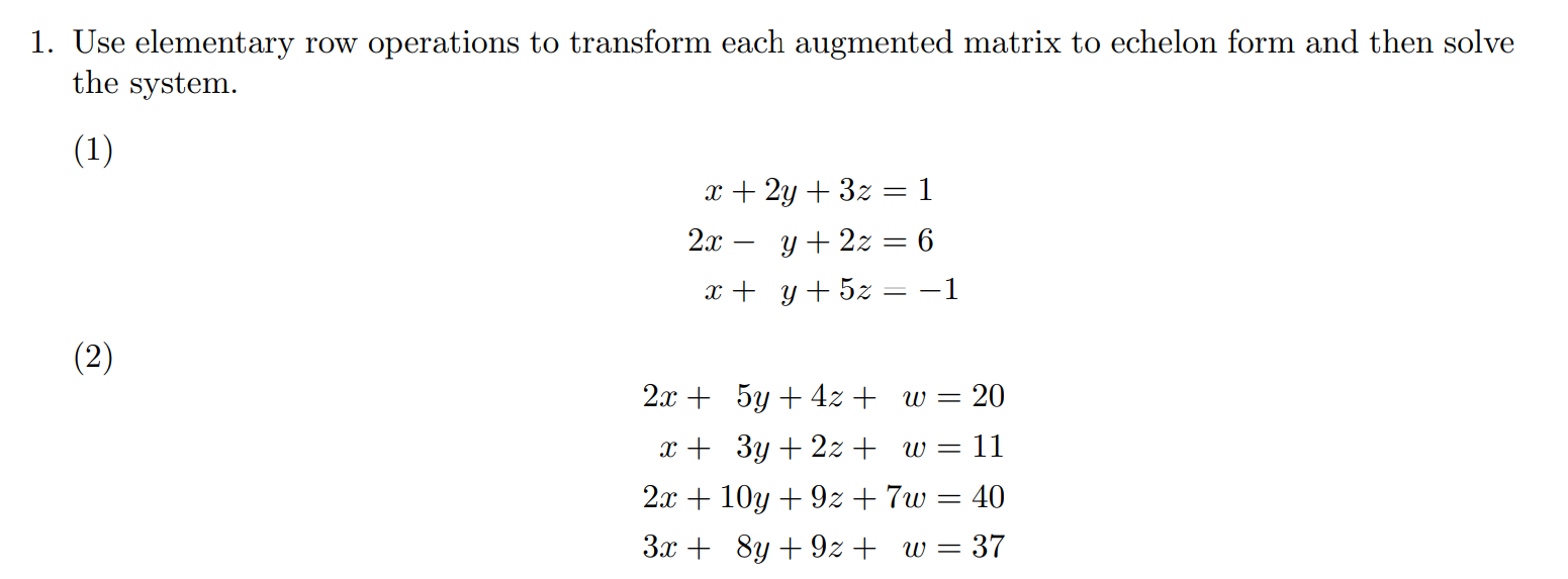 Solved For 1.1 ﻿I Got x=22/9, ﻿y =-4/9, ﻿and z=-7/9 | Chegg.com