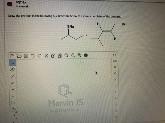Solved DQ7.4a Homework Draw the product in the following Sw2 | Chegg.com