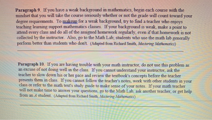 Solved Directions: Write out the implied main idea for each | Chegg.com
