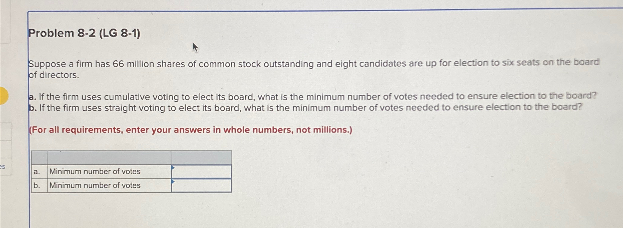 Solved Problem 8-2 (LG 8-1)Suppose a firm has 66 ﻿million | Chegg.com