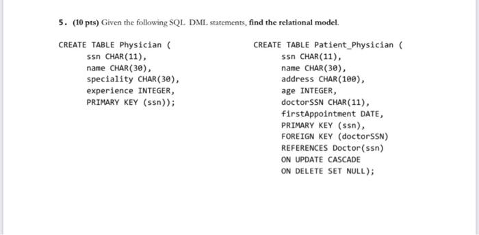 Solved 1. (30 pts) Given the following description, draw EER | Chegg.com