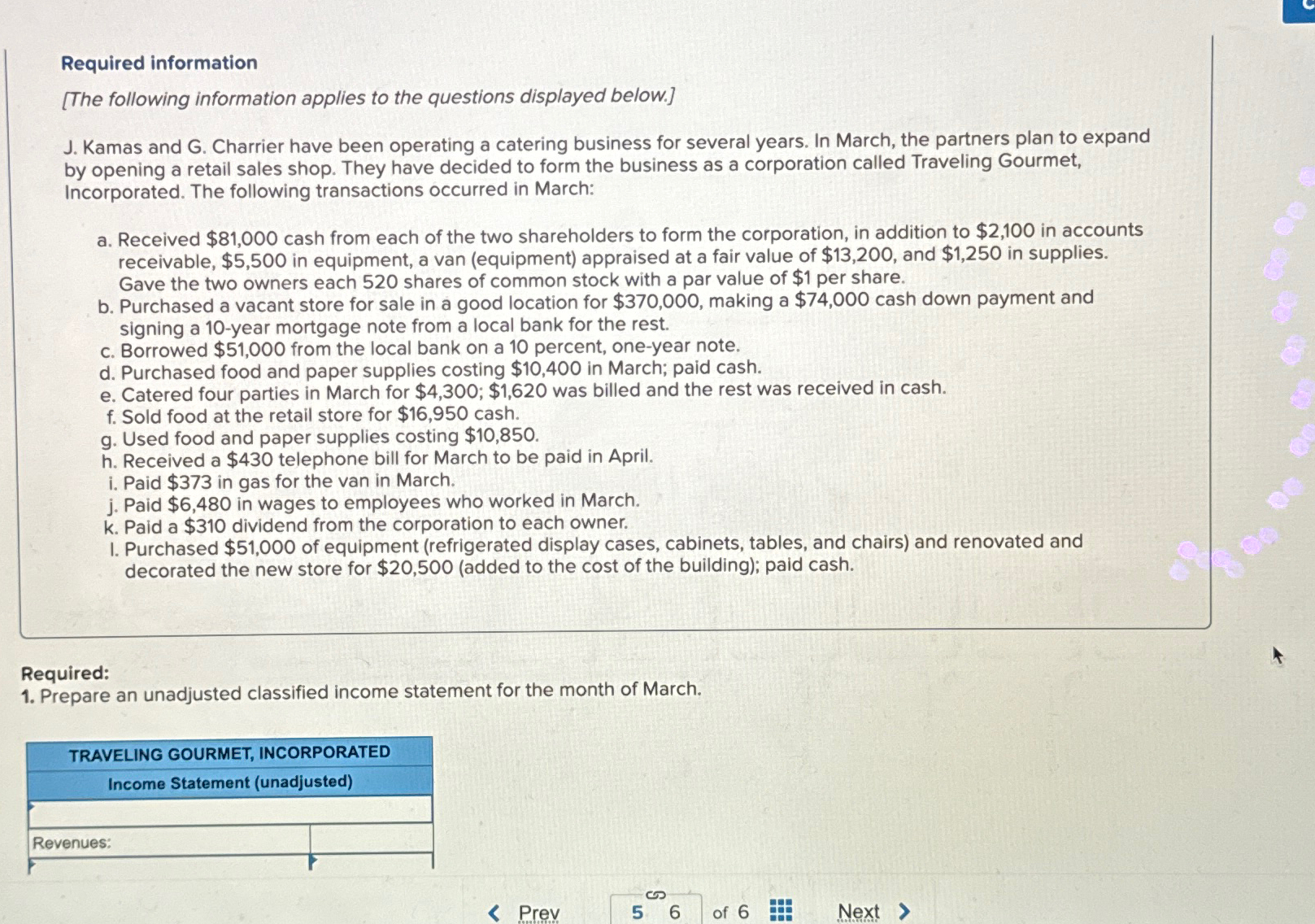 Solved Required information[The following information | Chegg.com