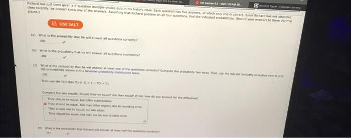 Solved Richard has just been given a 4-question | Chegg.com
