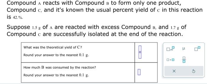 Solved Compound A reacts with Compound B to form only one | Chegg.com