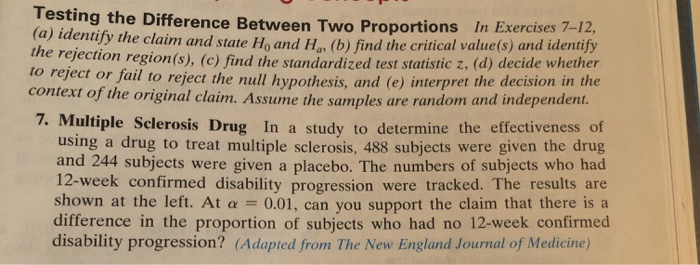Solved Testing the Difference Between Two Proportions In | Chegg.com