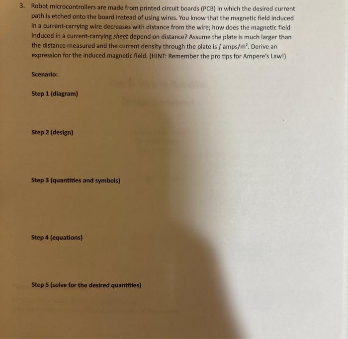 Solved 3. Robot microcontrollers are made from printed | Chegg.com