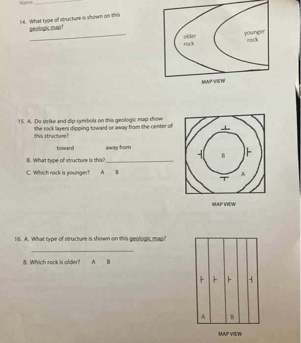 Solved Geologic Structures and Maps Geologic structures | Chegg.com