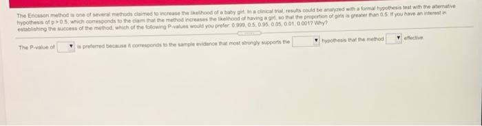 Solved The Ericsson method is one of several methods claimed | Chegg.com