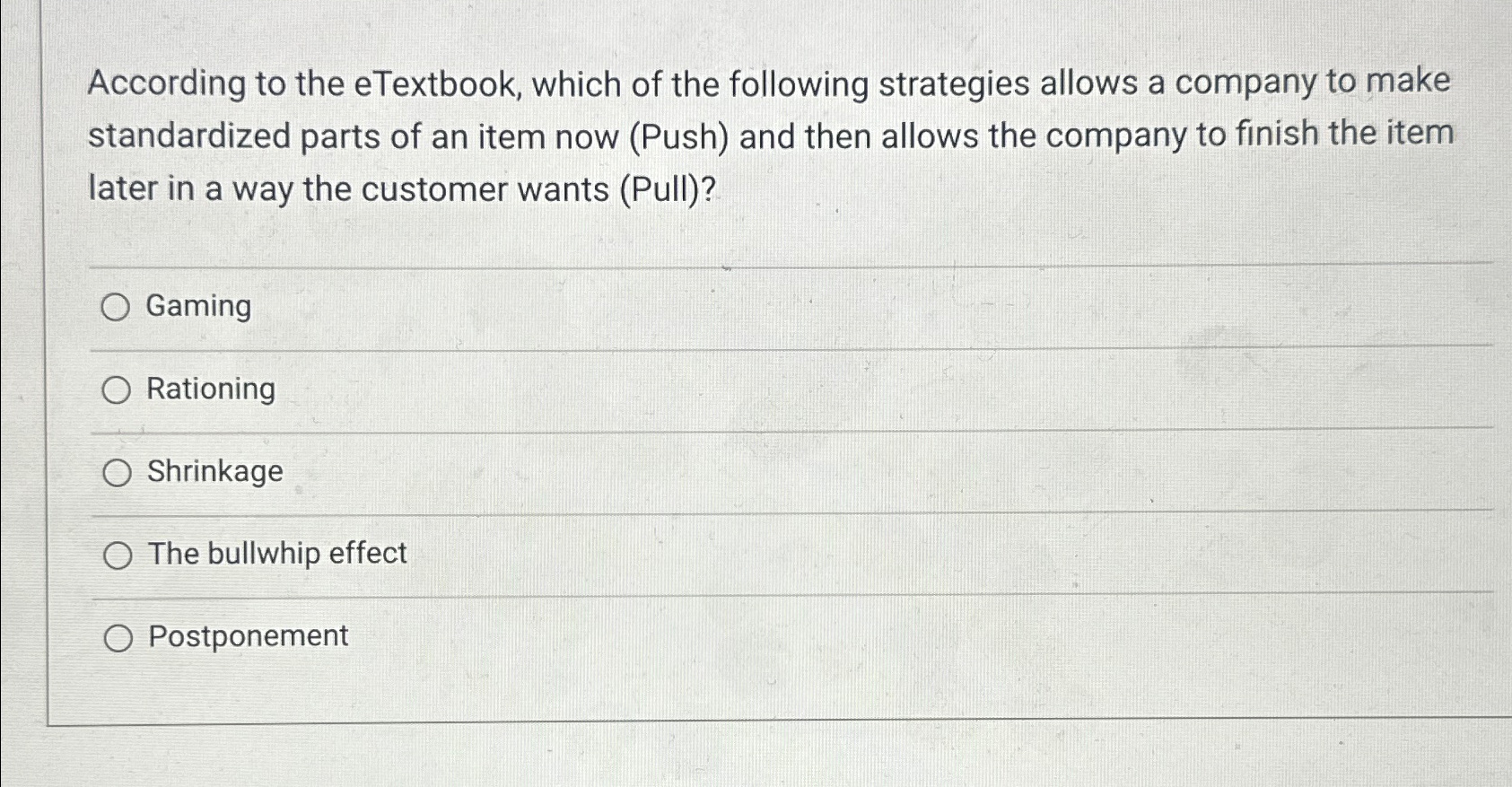 Solved According to the eTextbook, which of the following | Chegg.com