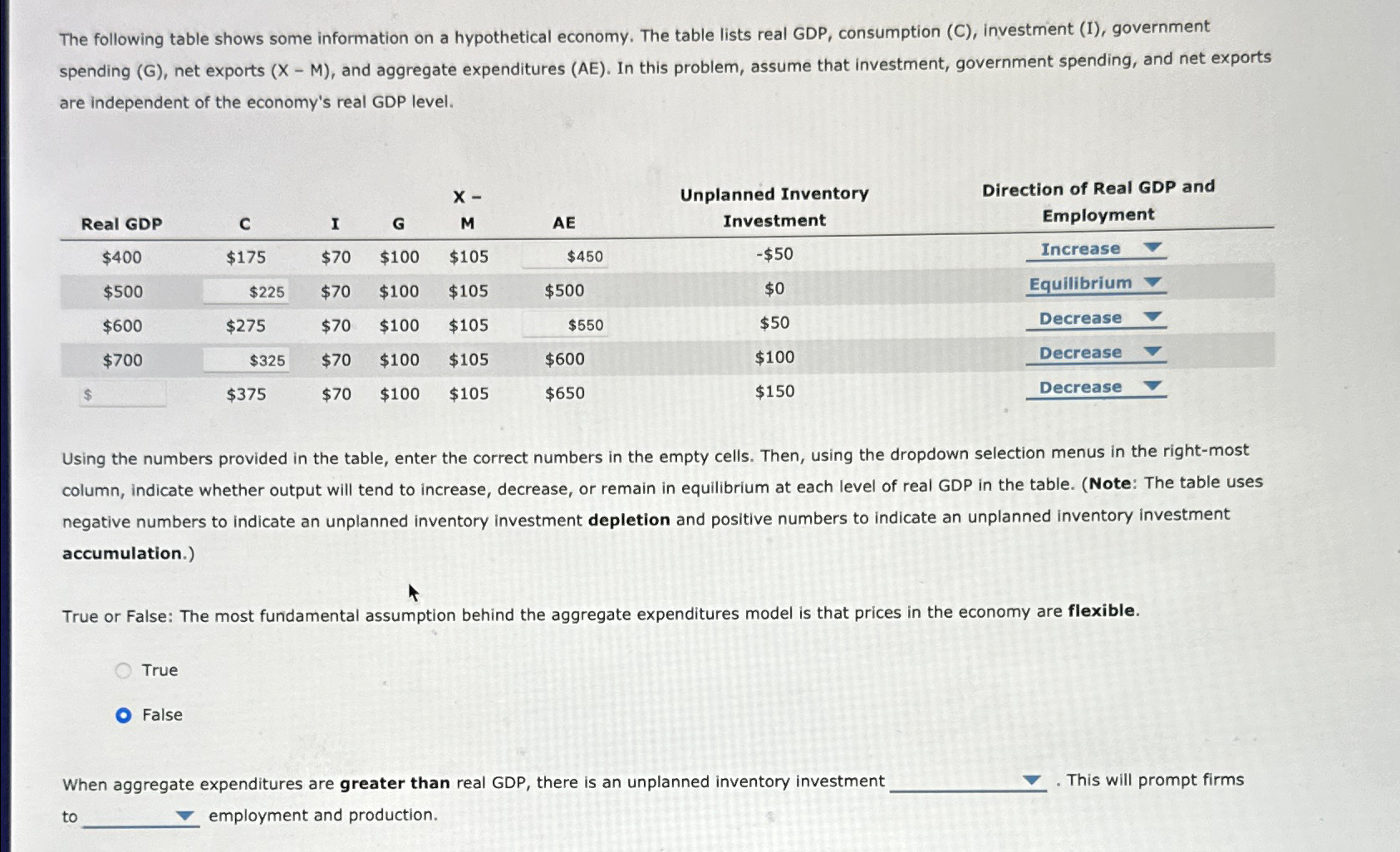 Solved The following table shows some information on a | Chegg.com