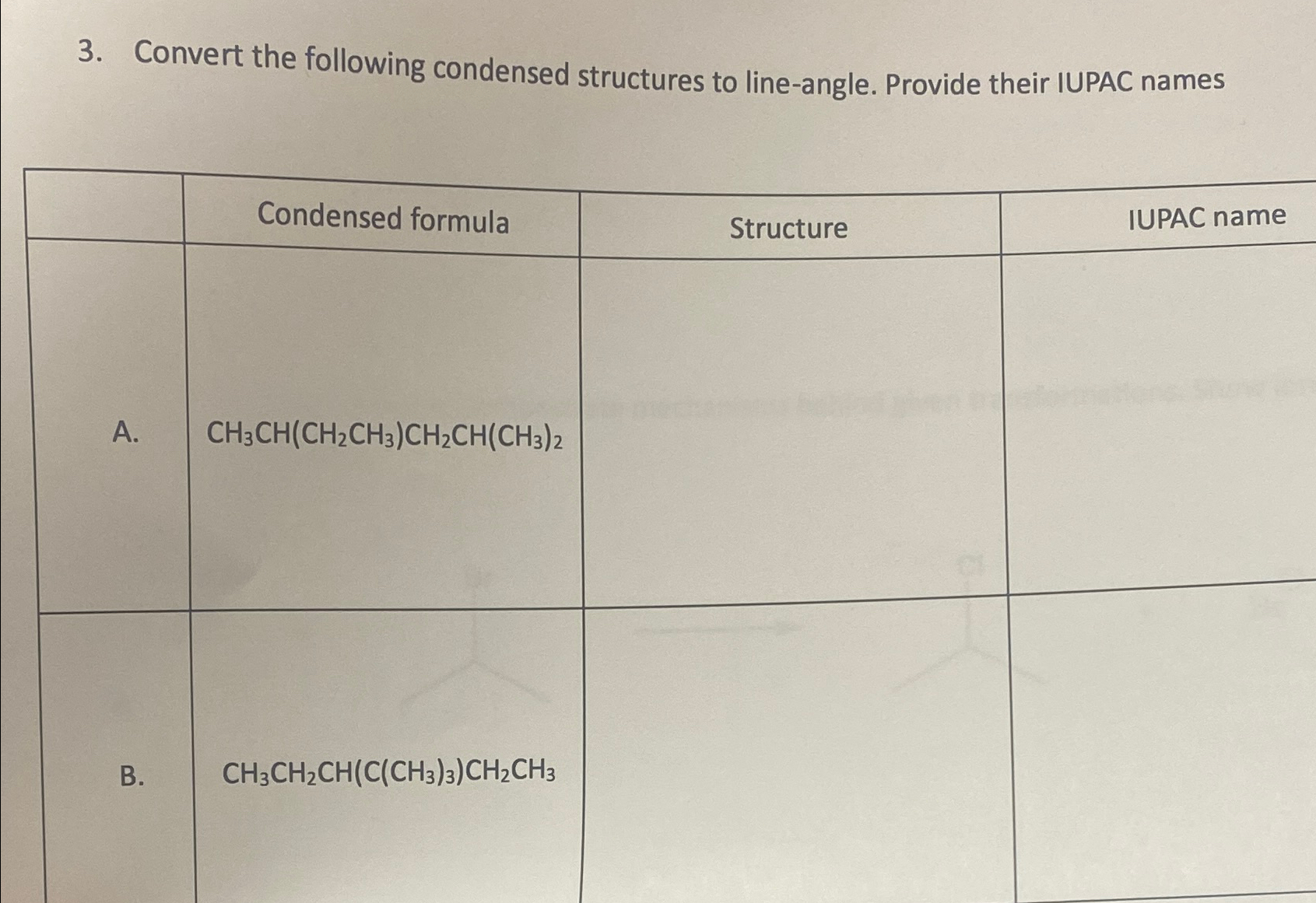 Solved Convert the following condensed structures to | Chegg.com Solved Convert the following condensed structures to | Chegg.com
