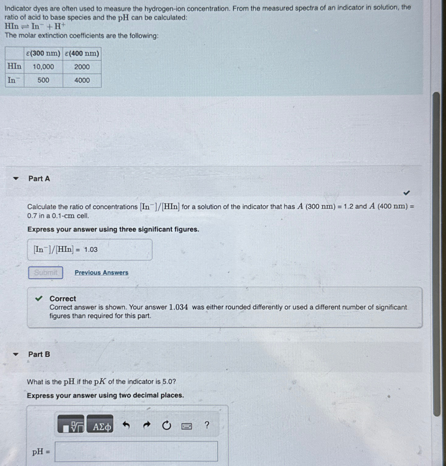 Solved Indicator dyes are often used to measure the | Chegg.com