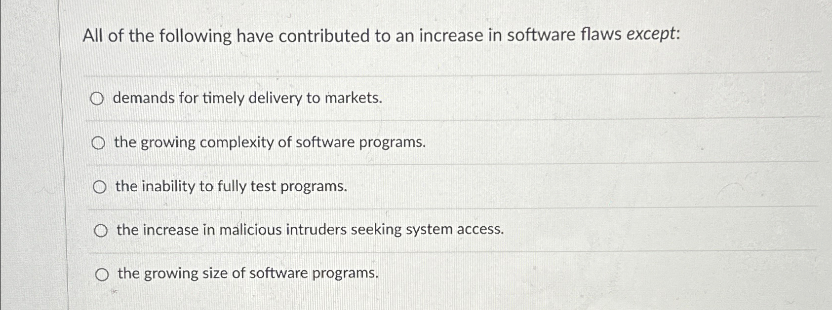 Solved All of the following have contributed to an increase | Chegg.com