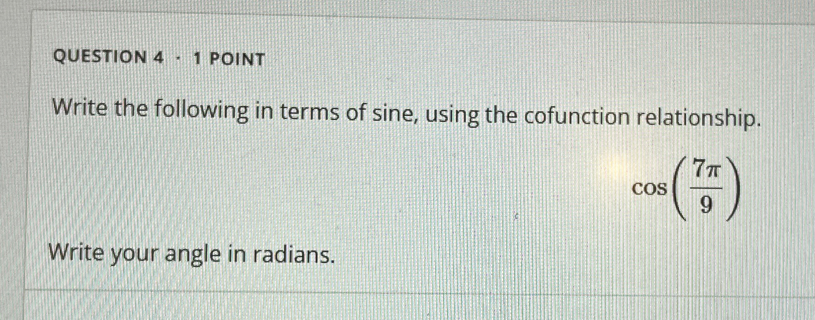 Solved QUESTION 4 ﻿: 1 ﻿POINTWrite the following in terms of | Chegg.com