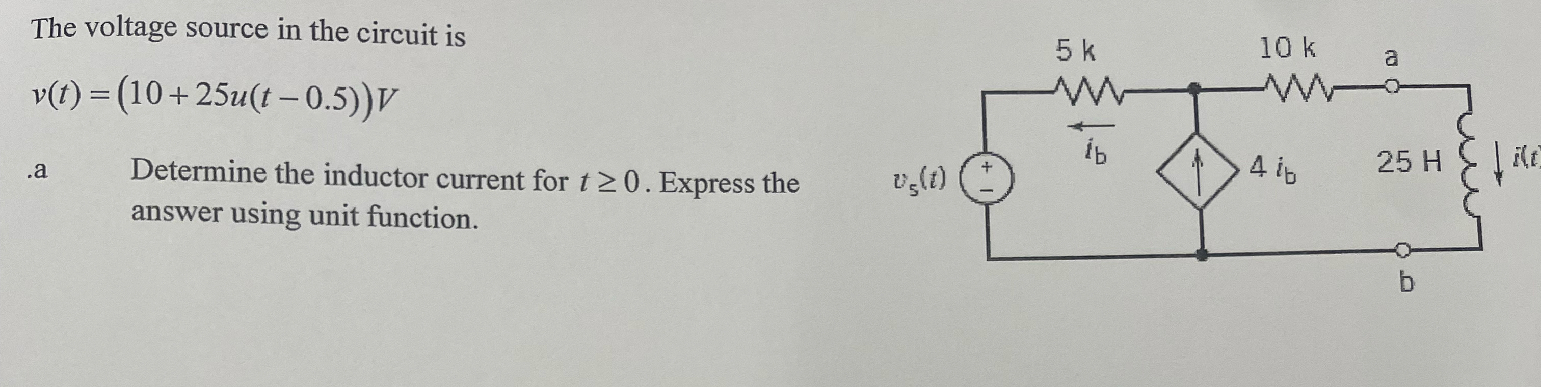 The voltage source in the circuit | Chegg.com