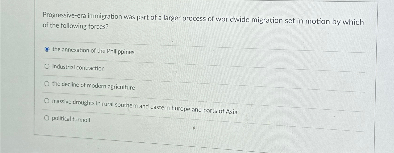 Progressive-era immigration was part of a larger | Chegg.com