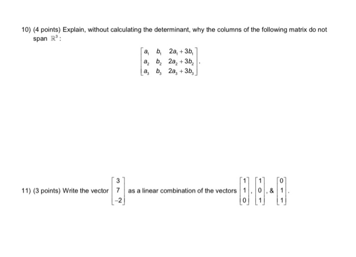 Solved 9) (6 points) Find a system of linear equations, | Chegg.com