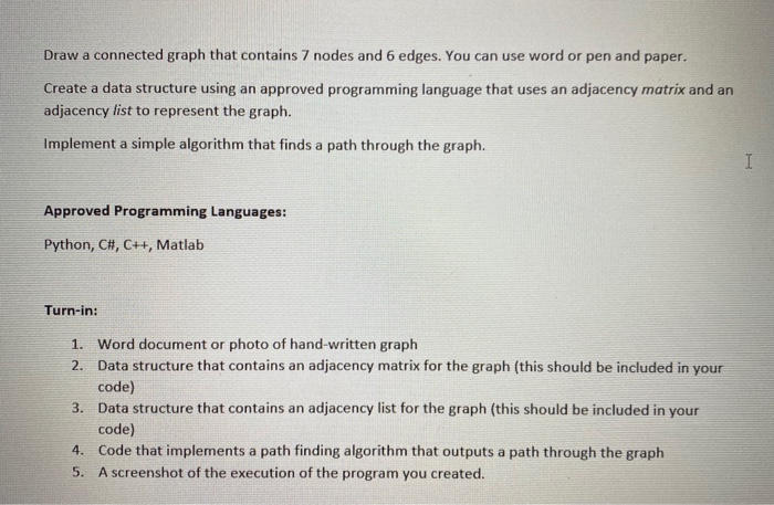 Solved Draw a connected graph that contains 7 nodes and 6 | Chegg.com