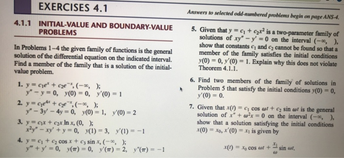 Solved EXERCISES 4.1 Answers to selected odd-numbered | Chegg.com