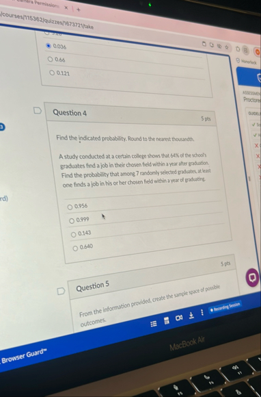 Solved Question 45 ﻿ptsFind the indicated probability．Round | Chegg.com