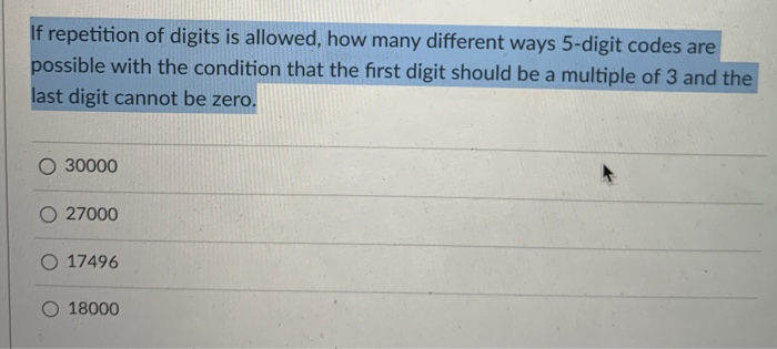 Solved If repetition of digits is allowed, how many | Chegg.com