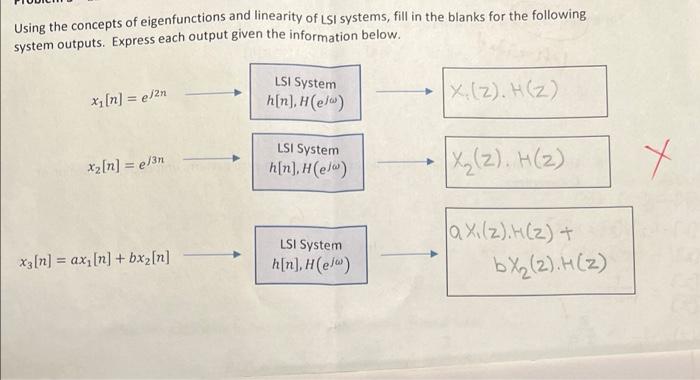 Solved Using The Concepts Of Eigenfunctions And Linearity Of