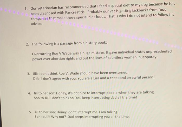 Solved The following are the types of fallacies discussed in | Chegg.com