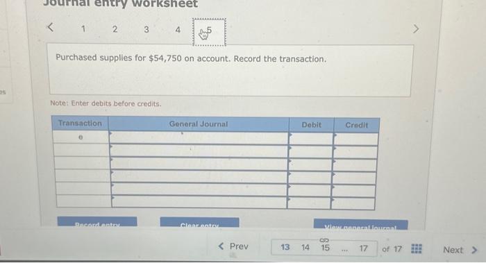 Solved Journal entry worksheet Issued 4,400 shares of common | Chegg.com
