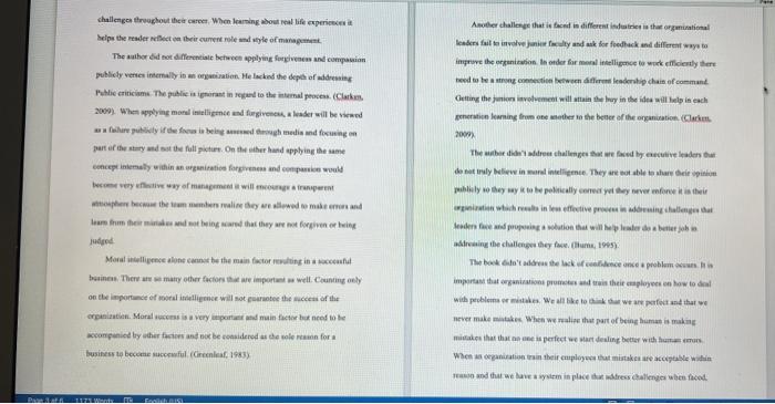 Solved 1. Does this Writing Sample demonstrate acceptable | Chegg.com