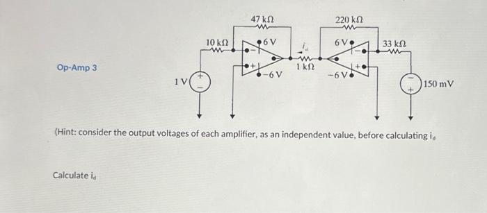 Solved Op-Amp 3 (Hint: consider the output voltages of each | Chegg.com