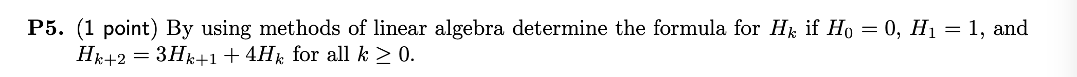 By ﻿using methods of ﻿linear algebra determine the | Chegg.com
